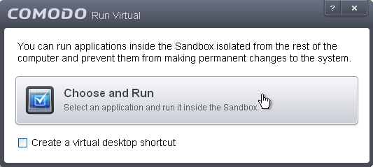 Run An Application In A Sandbox, Sandbox Computer Security | Internet Security v6.3